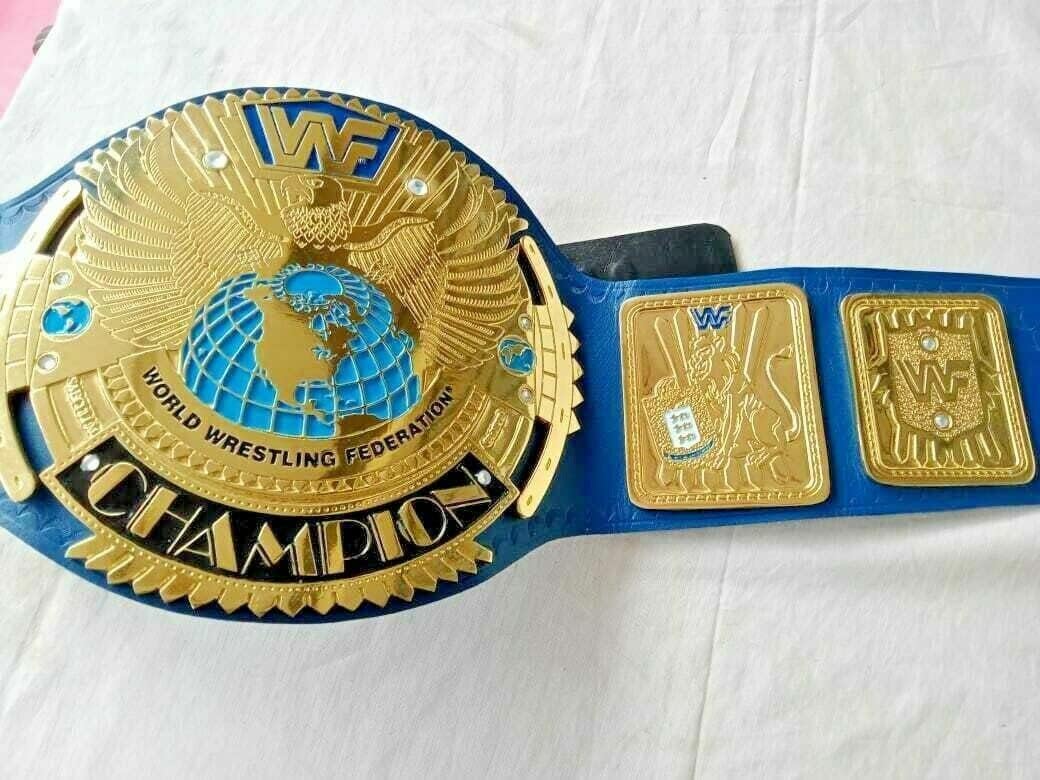 New WWF Big Eagle Blue Heavyweight Wrestling Championship Replica Belt ...