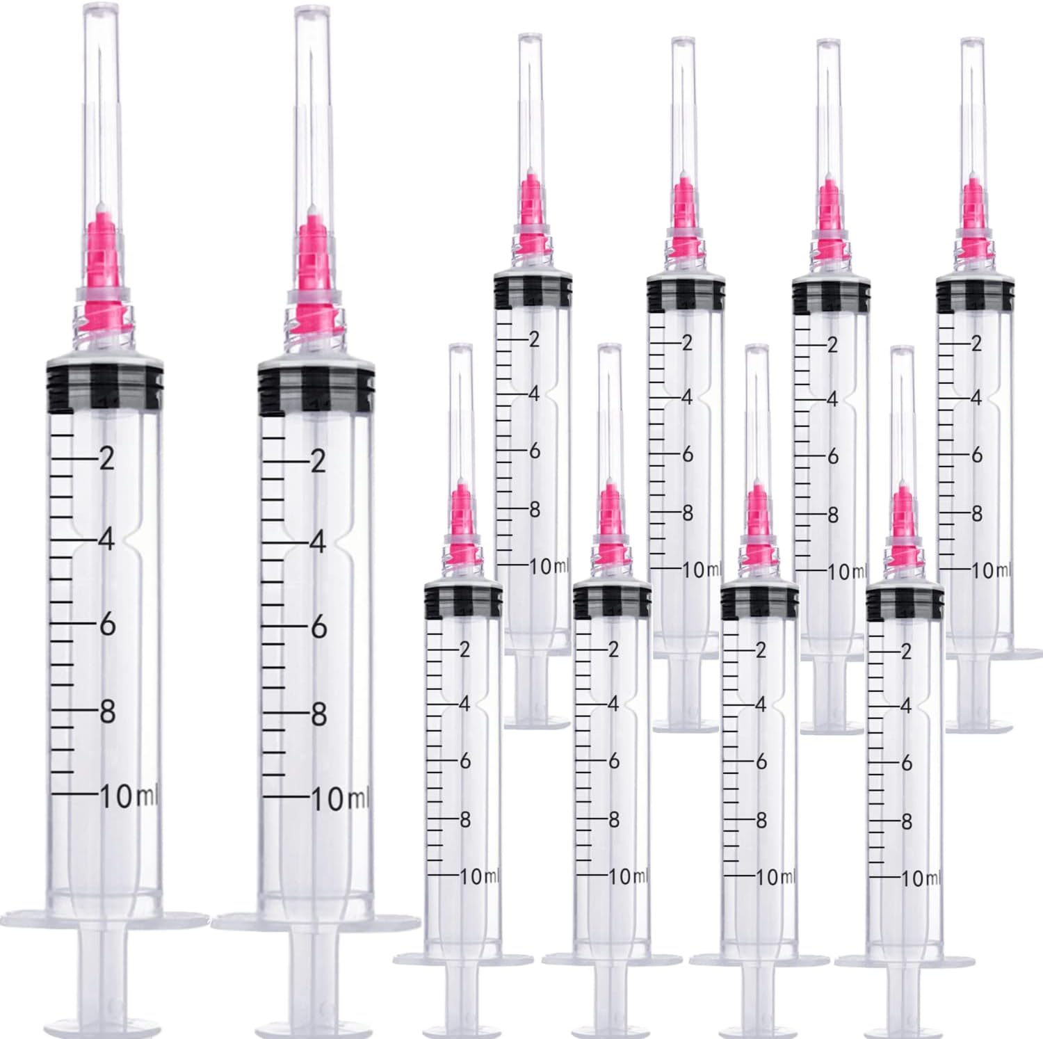 Amazon.com: 30 Pack 2mL Plastic Syringe Sterile Individual Wrap(No Needle),Luer Lock Syringes ...