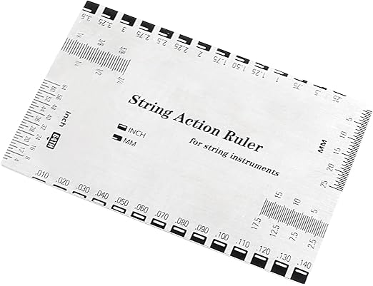 Amazon.com: Piutouyar Guitar String Action Gauge Ruler, Metal Guitar ...