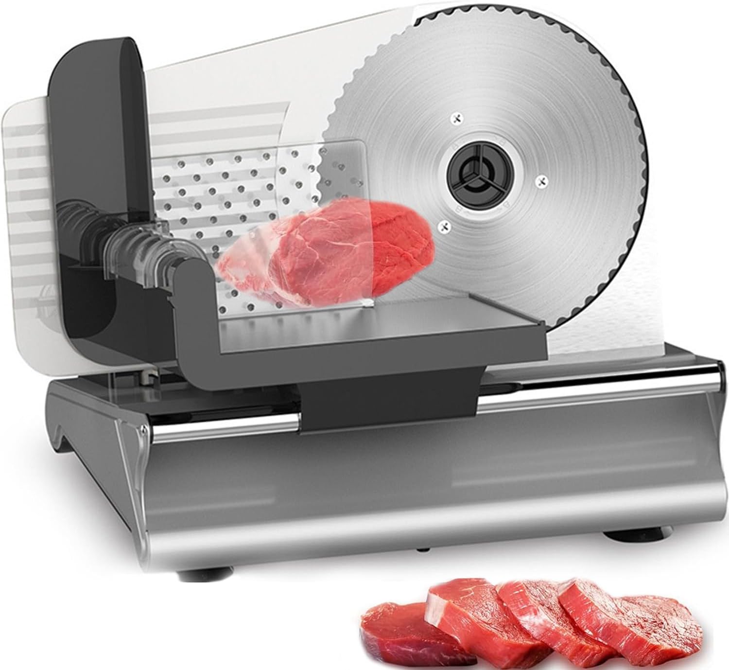 Amazon.com: Meat Slicer Electric Deli Food Slicer,Removable 7.5 ...