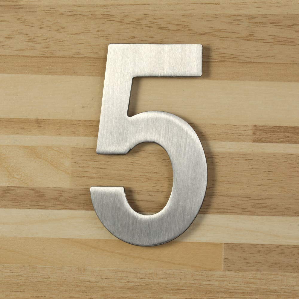 Amazon.com: Mellewell Adhesive 3 Inches Mailbox Door Sign Number House ...