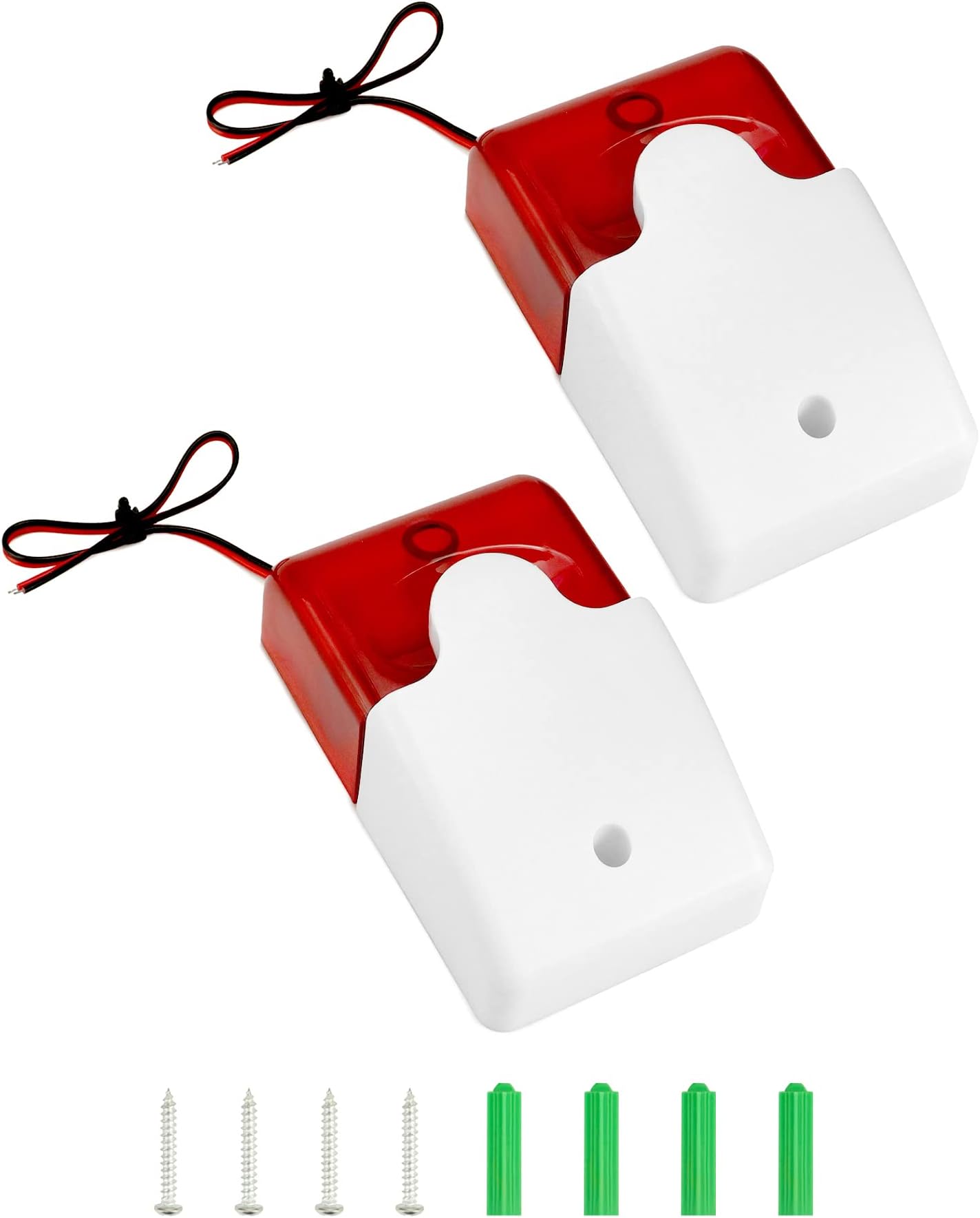 Amazon.com : Seco-Larm Indoor/Outdoor 110dB Mini Siren w/ Red Strobe ...