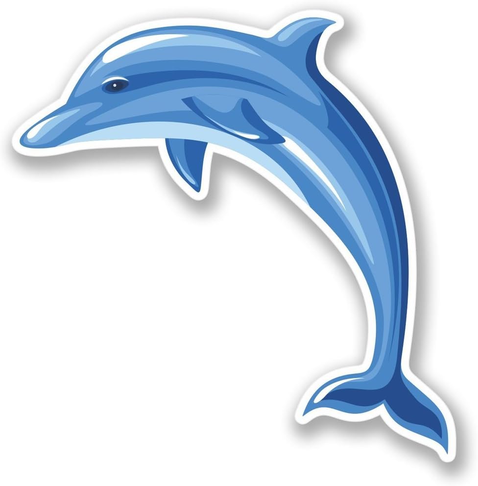 Amazon.com - Dolphin Vinyl Sticker Decal Laptop Car Bumper Sticker ...