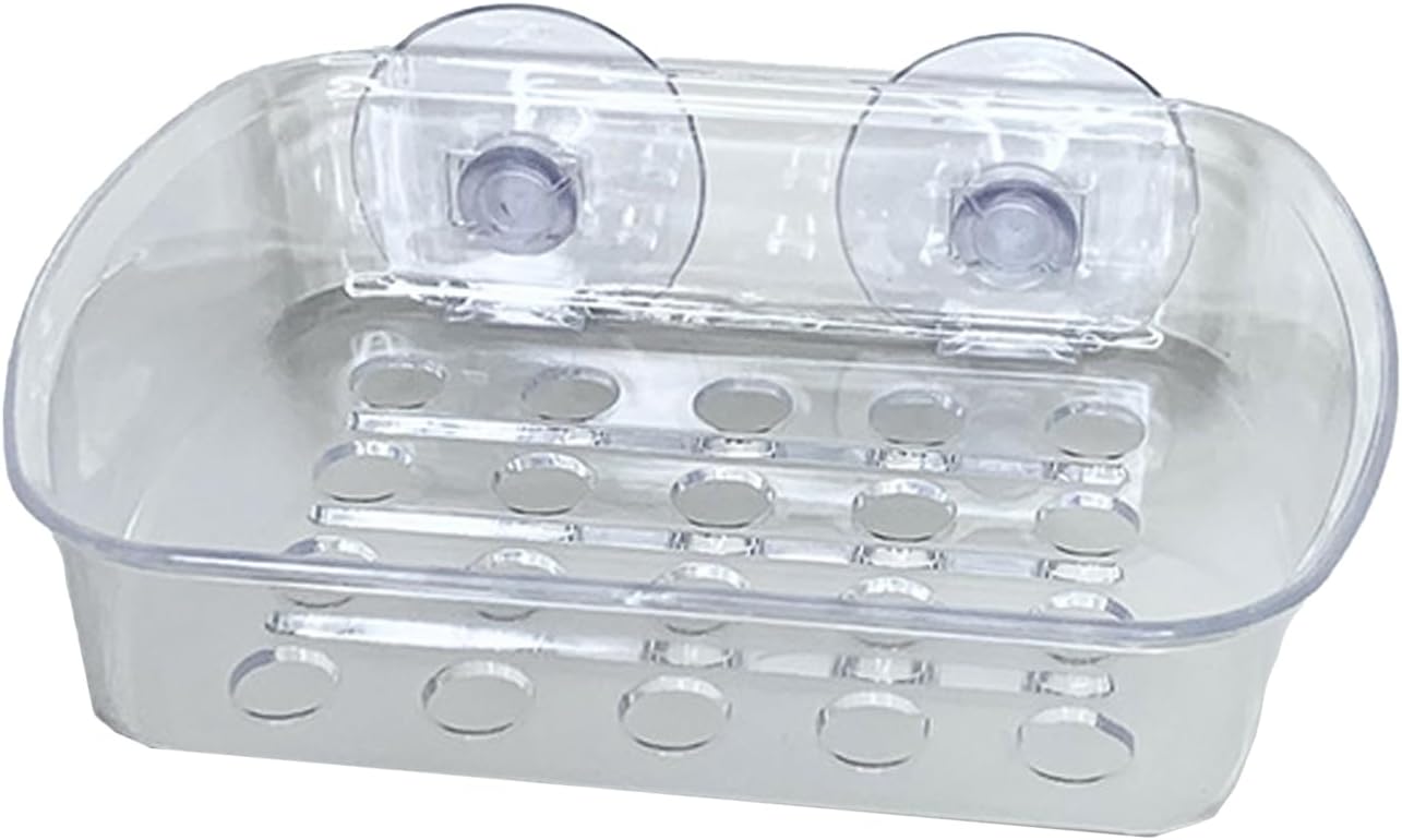 Amazon.com: Suction Cup Soap Dish Holder - 5.31" Long Acrylic Plastic ...