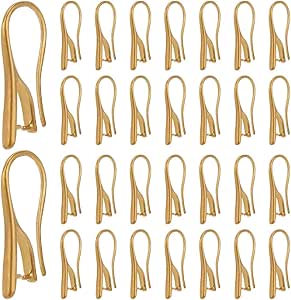 Amazon.com: NBEADS 30 Pcs Brass Pendant Clasp Connectors Bails, Raw ...