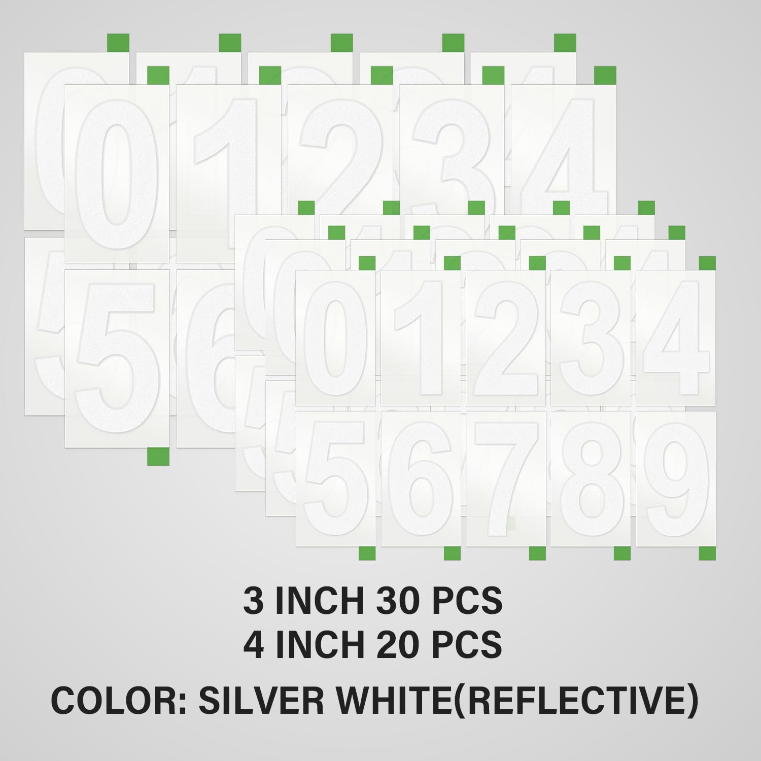 Snapklik.com : Reflective Mailbox Numbers Sticker Decal Die Cut Classic ...