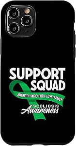 Amazon.com: iPhone 11 Pro Support Awareness Squad I Back Surgery ...