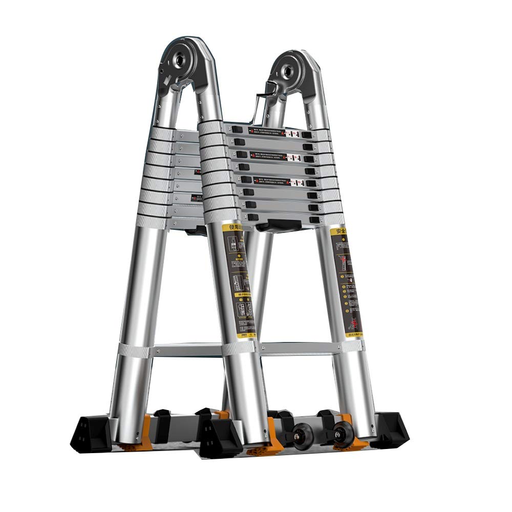 Buy Extension ladder Telescopic Ladder - Aluminum Alloy Double Moving ...