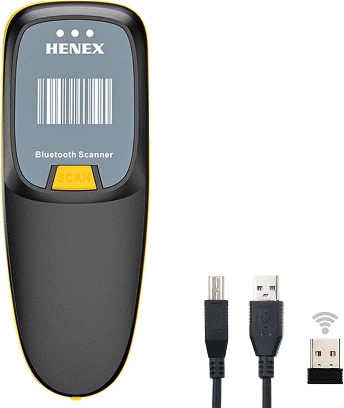 HENEX HC-2000R Mini Bluetooth Barcode Scanner 2D Portable BIS Approved ...