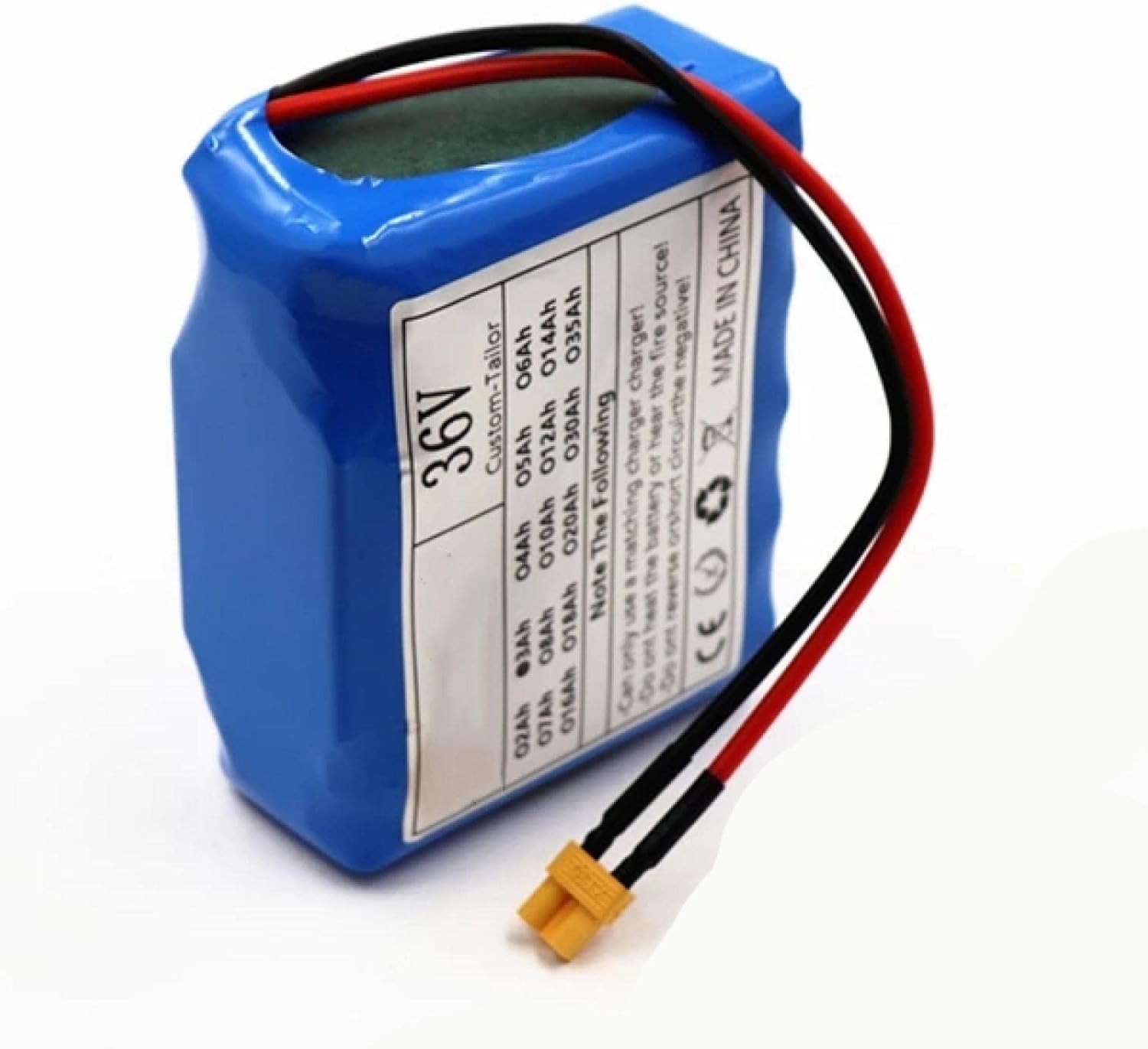 NaruSky 36V 3Ah 10S1P 18650 Lithium ion Battery Pack Extended Range ...