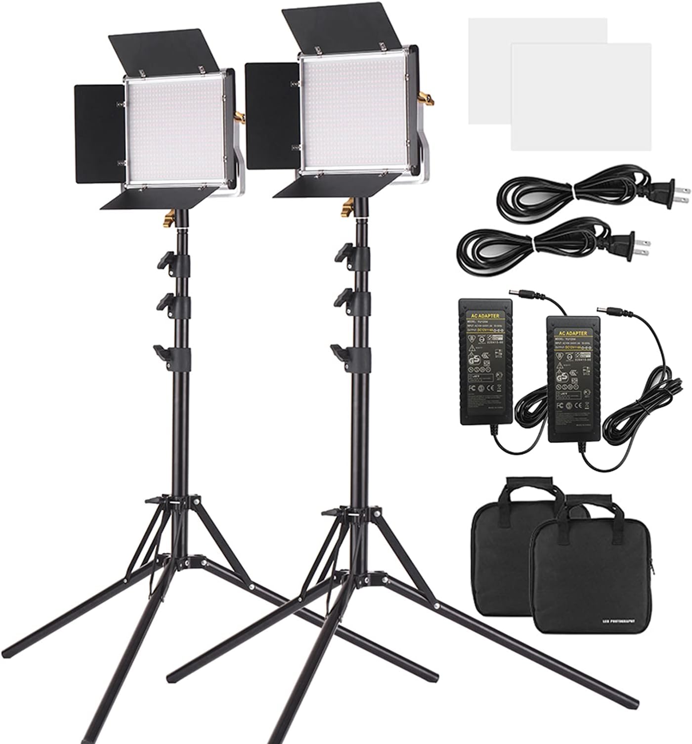 NEEWER 2 Pack 660 Pro RGB Panel LED Video Luz con App Control Soporte ...