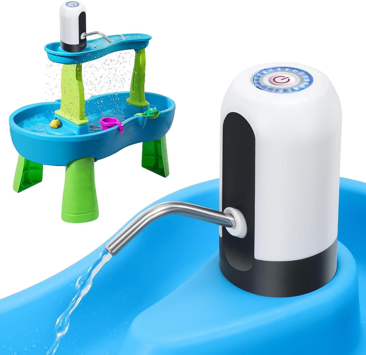 Amazon.com: Powerful Pump for Water Play Table: Portable Pump for Kids ...