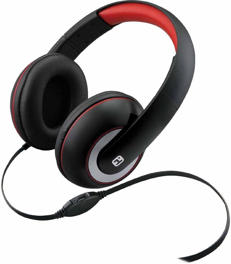Amazon.com: iHome iB40B Over-The-Ear Headphones with Volume Control ...
