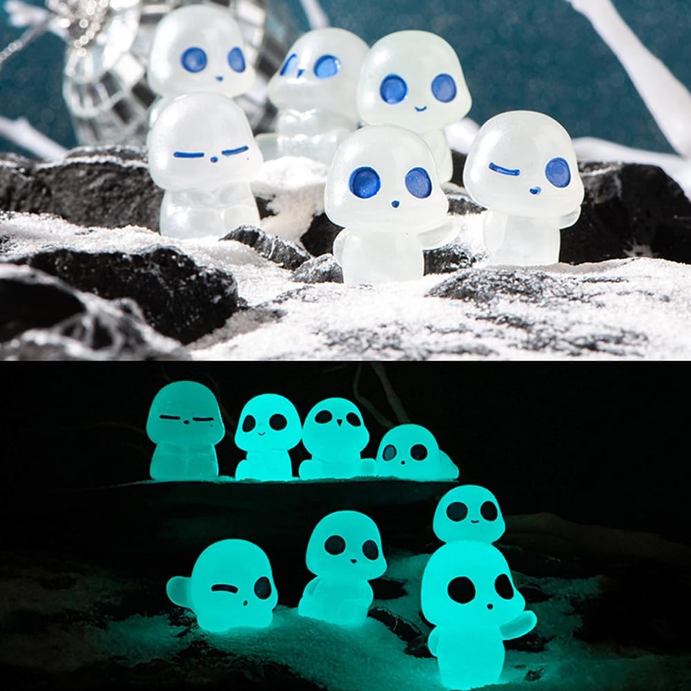 Mini Resin Aliens 15 Pack Glow in the Dark Aliens Figurines Tiny Aliens ...