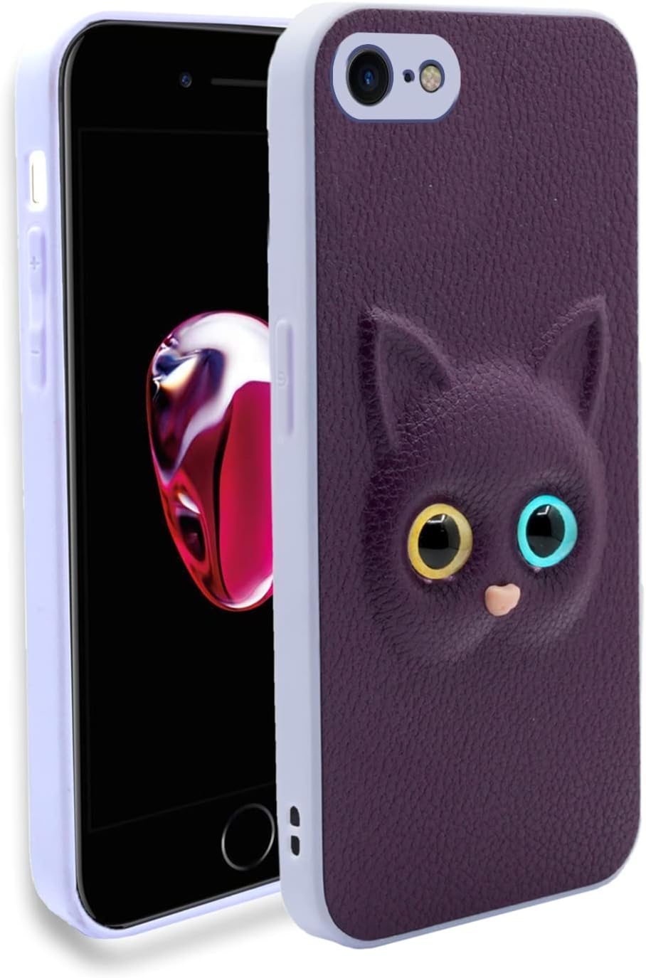 Pikkme Back Cover for Girls | Cute Cat Leather Finish | Soft TPU | Case ...
