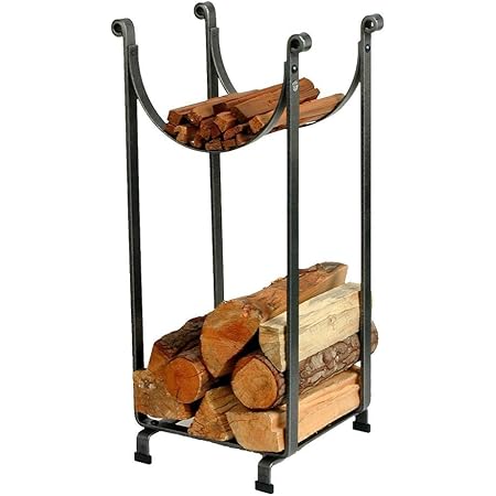 Amazon.com: Enclume Sling Log Rack, Hammered Steel : Home & Kitchen