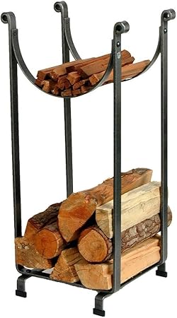 Amazon.com: Enclume Sling Log Rack, Hammered Steel : Home & Kitchen