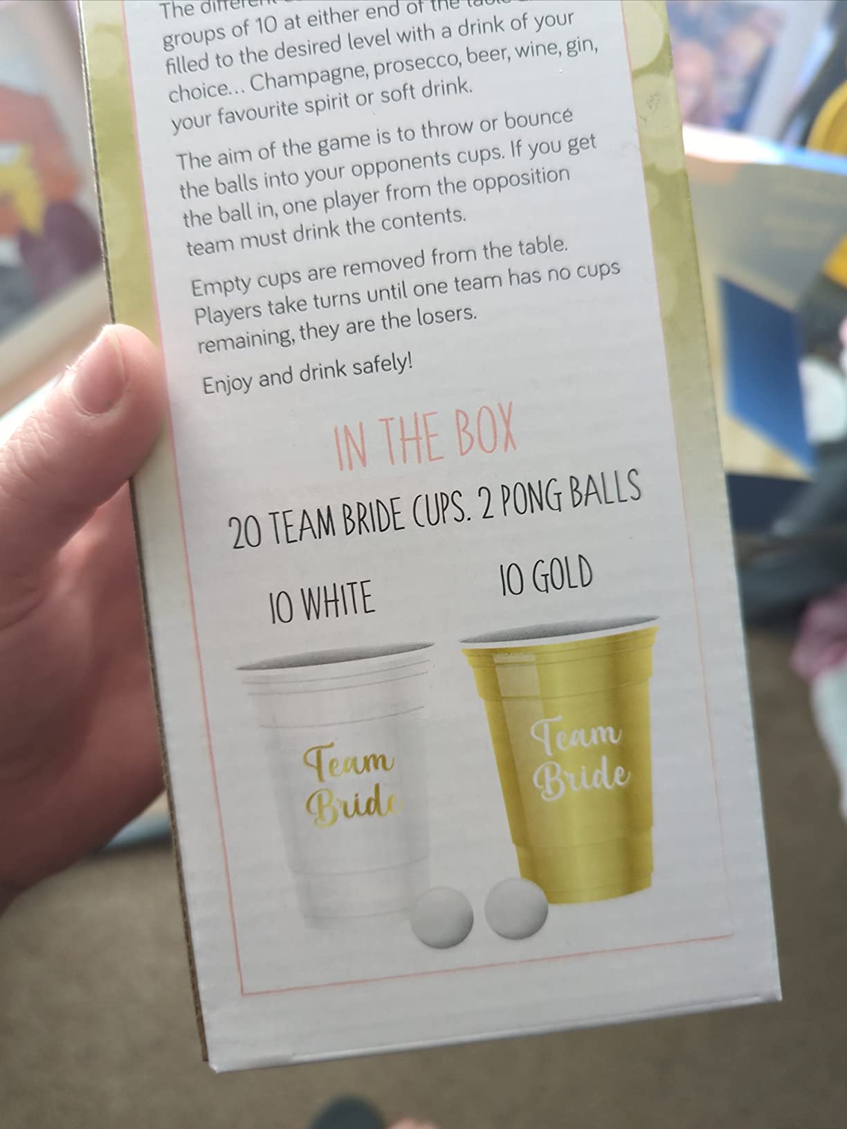 Hen Pong Party Drinking Game - The Ultimate Team Bride Hen Do Party ...