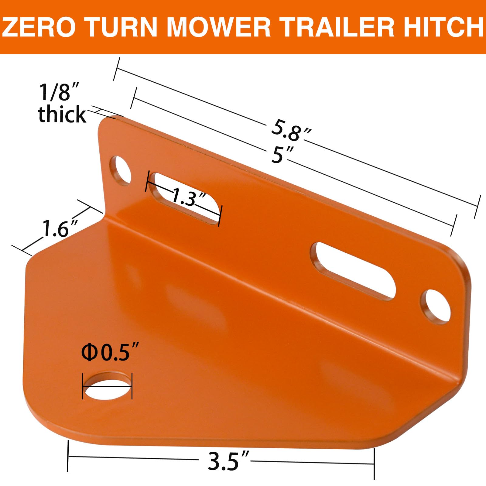 Snapklik.com : Universal Towing Hitch Kit 3/4" Zero Turn Mower Hitch ...