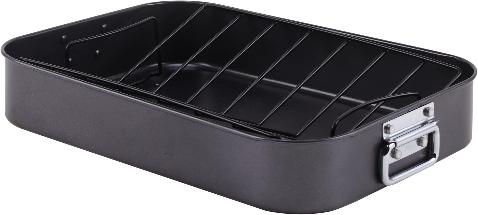 Amazon.com: Glad Roasting Pan Nonstick 11x15 - Heavy Duty Metal ...