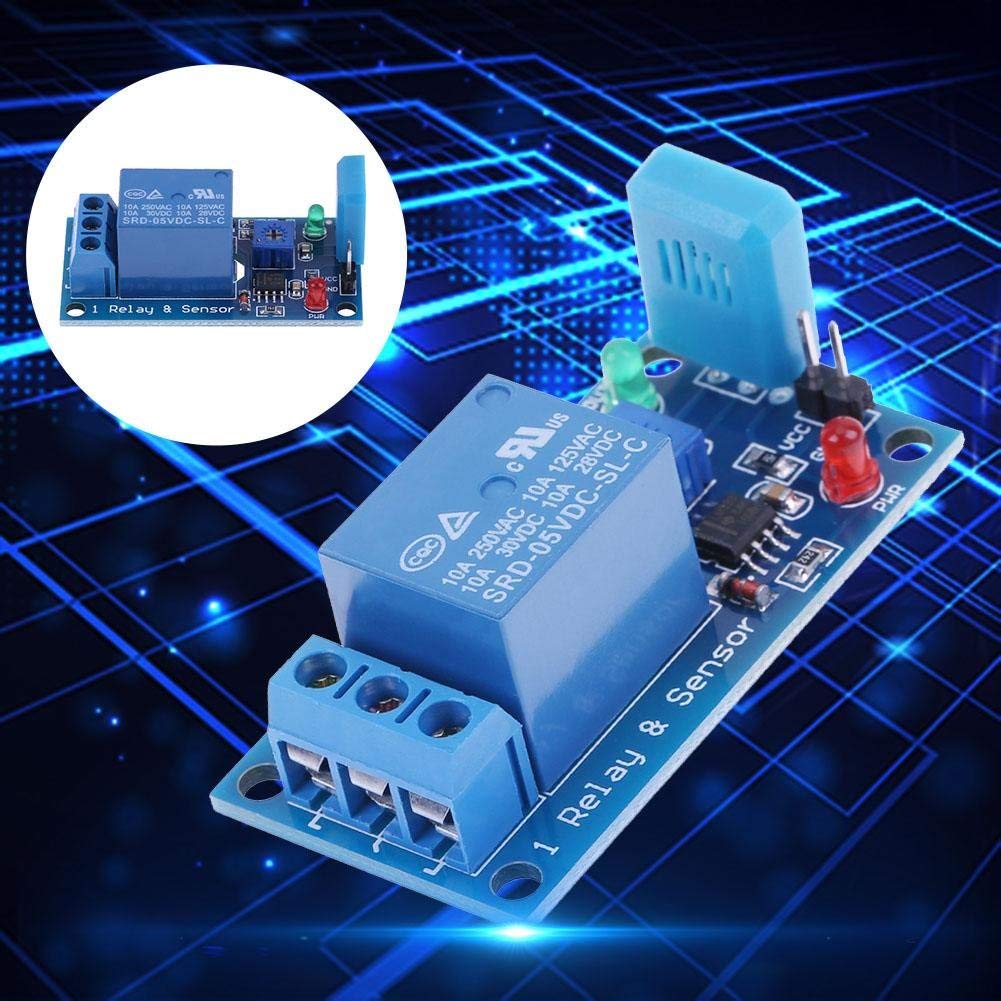 REES52 DC 5V Humidity Sensitive Switch Relay HR202 Humidity Controller ...