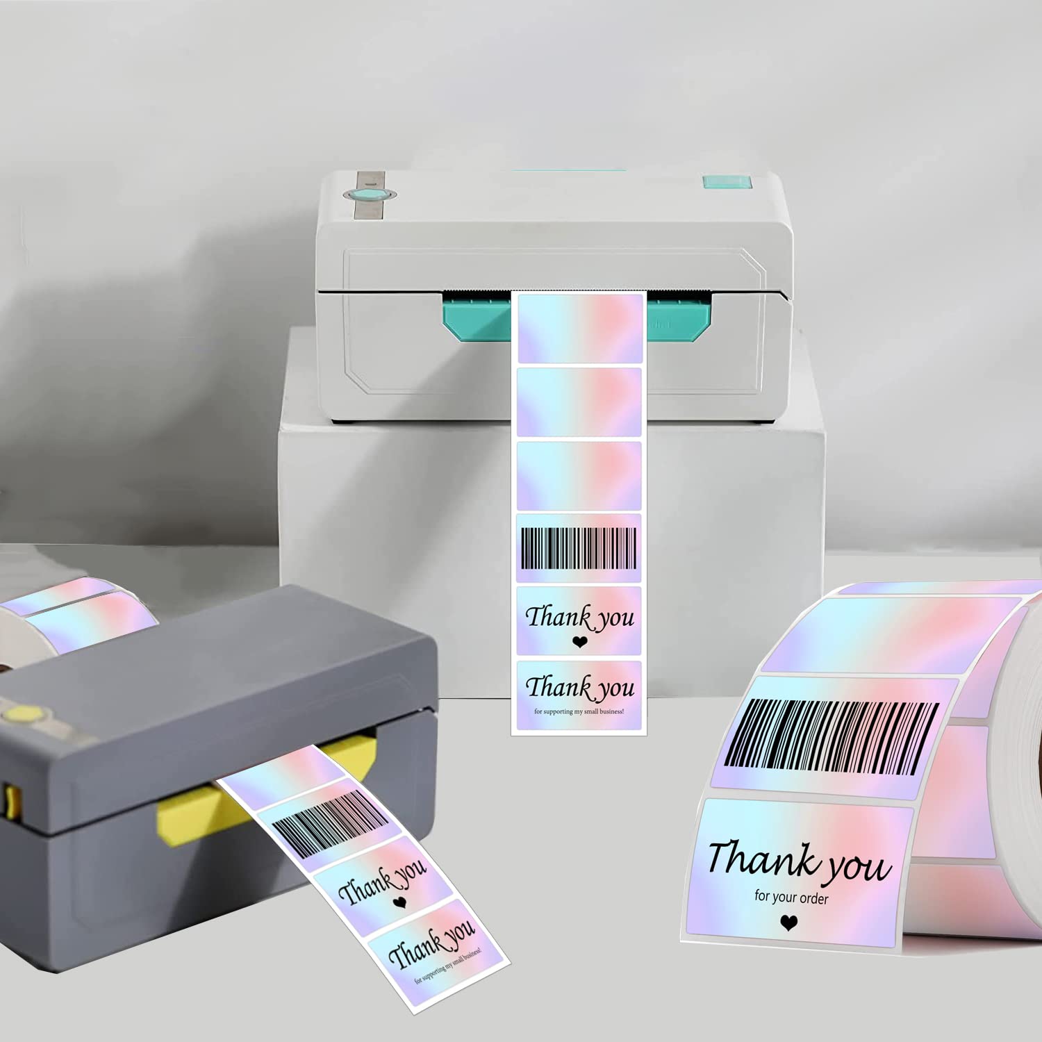 Snapklik.com : 2 Inch Direct Thermal Stickers Gradual Change Round ...