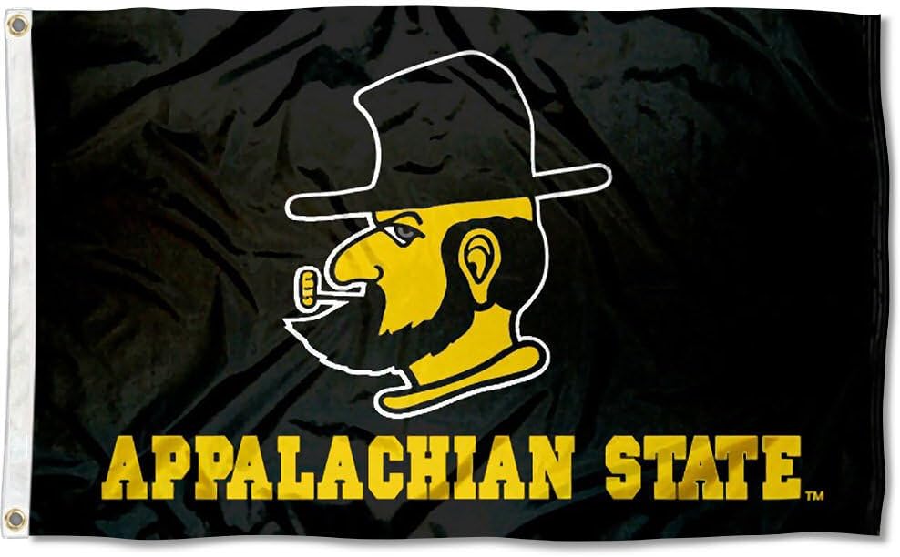 Amazon.com : College Flags & Banners Co. App State Yosef 3x5 Flag ...