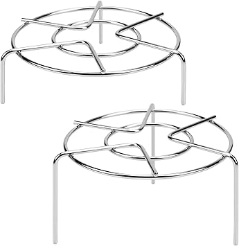 Amazon.com: HULISEN Steam Rack, 2-4/5" and 2" Tall Trivet for Instant ...