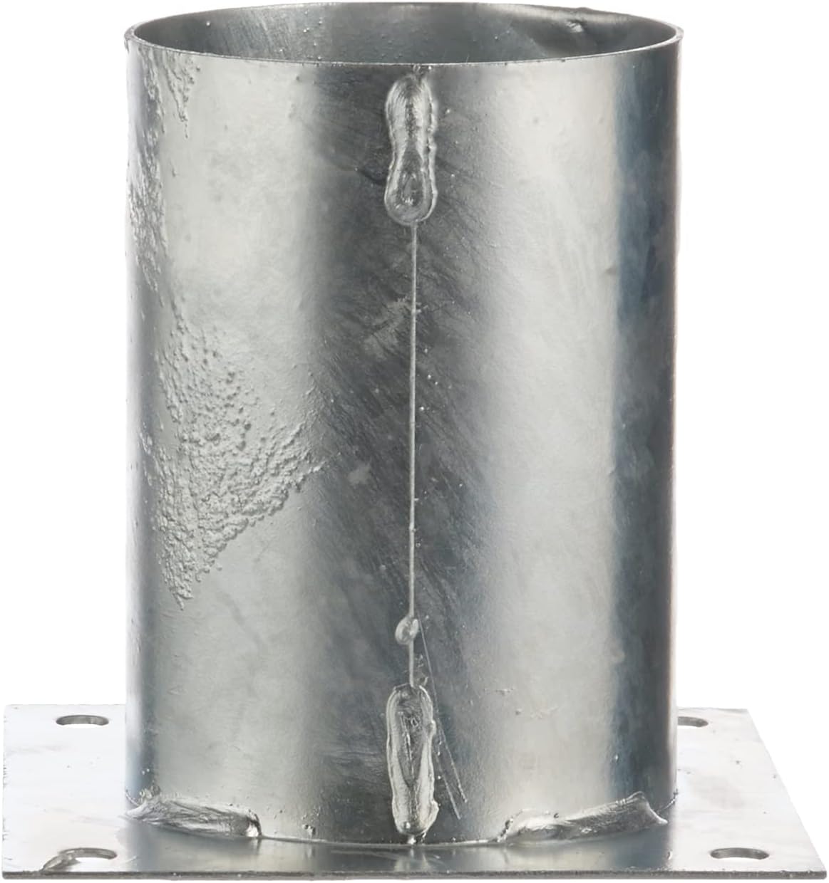 GAH-Alberts Screw-On Sleeve for Circular Wooden Posts Hot-Dip ...