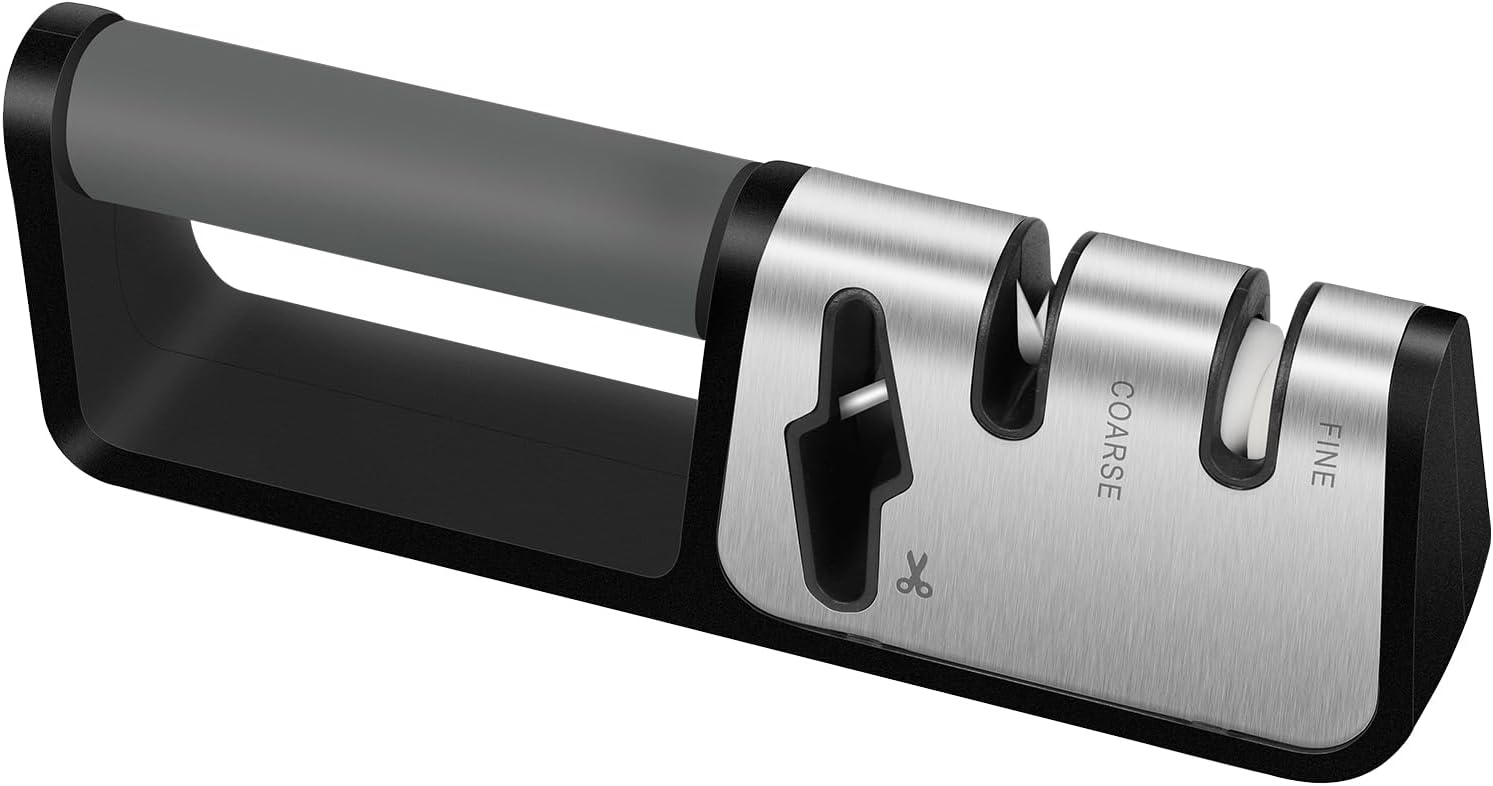 Amazon.com: ECOMEST 4-Stage Knife, Scissor Sharpener - Universal ...
