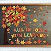 Amazon.com : 123 PCS Fall Classroom Tree Decorations Maple Leaves ...