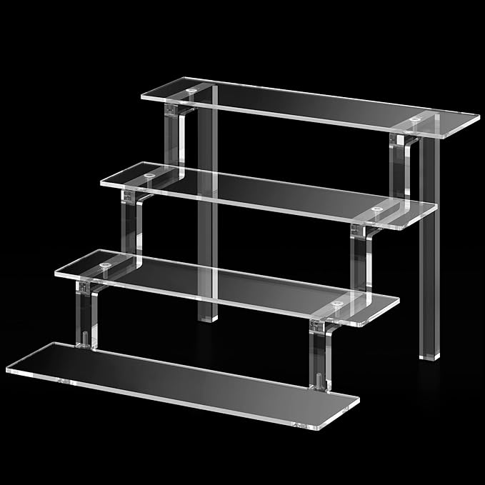 Janaden Acryl Display Ständer Acryl Riser Treppe Display Regal 4 Stufen ...