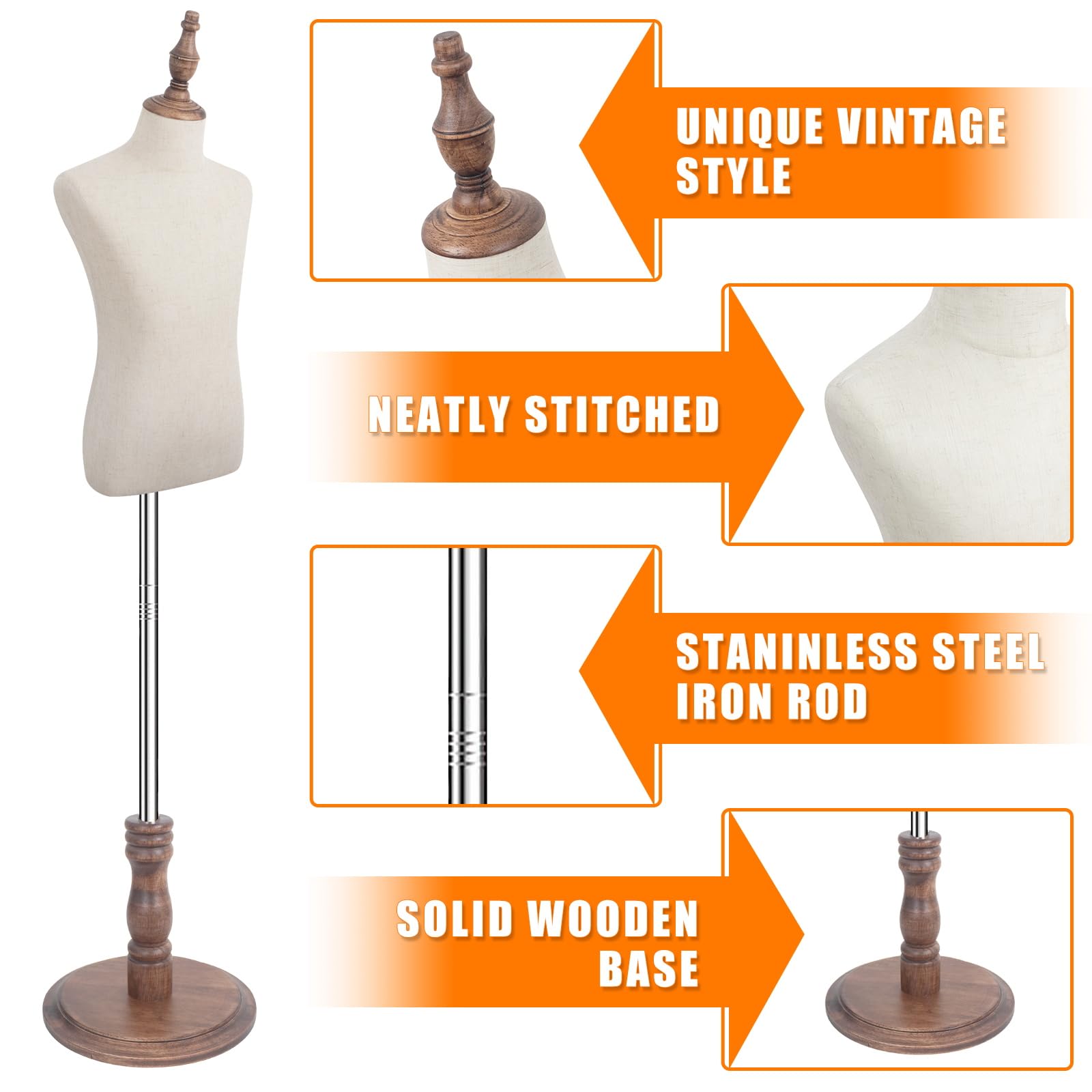 Snapklik.com : Kid Dress Form, Mannequin Child Display Body Bust Forms ...