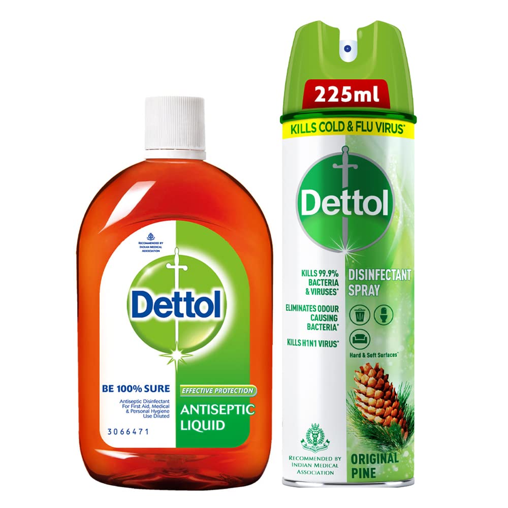 Dettol Antiseptic Disinfectant Liquid For First Aid 250ml And Dettol ...