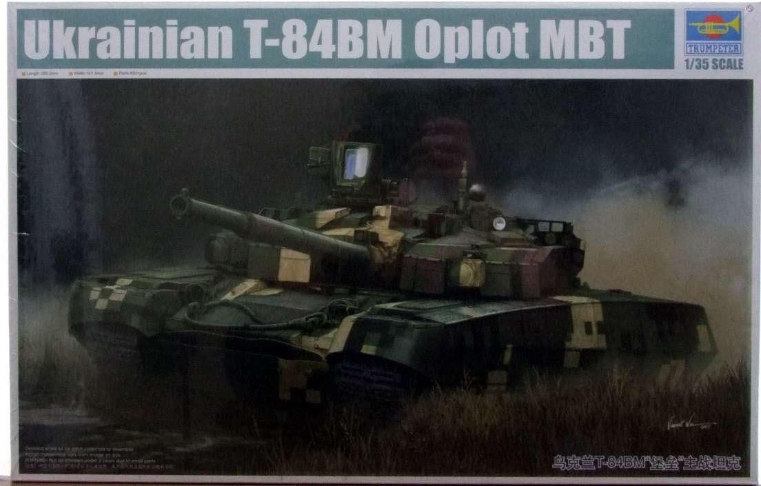Amazon.com: Trumpeter TRP09512 1:35 Ukrainian T-84BM Oplot MBT [Model ...