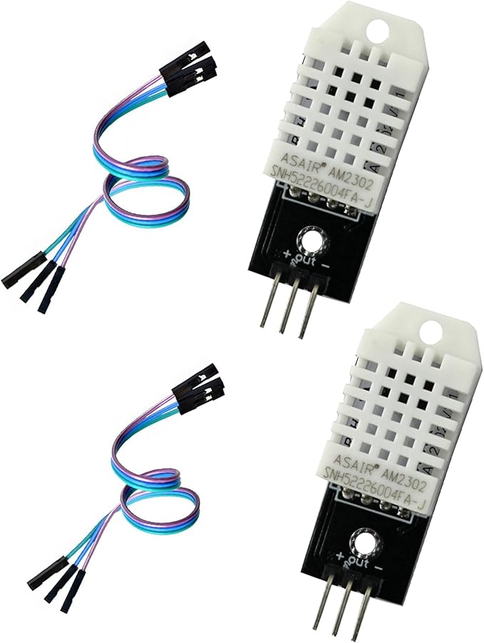 DIGISHUO 2Pcs DHT22/AM2302 Digital Temperature and Humidity Sensor Module | Temperature Humidity ...