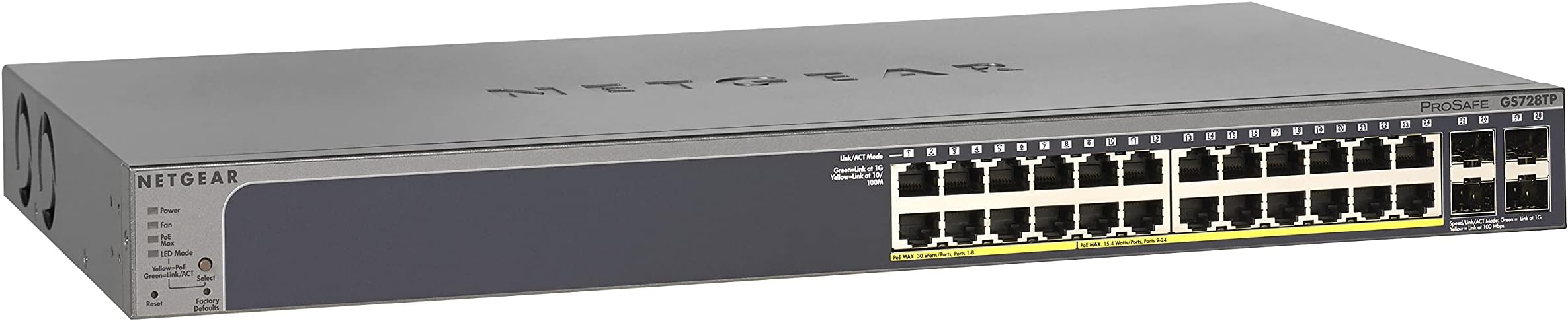 NETGEAR GS728TP-100EUS ProSAFE 24 Port Gigabit Smart Ethernet Switch ...