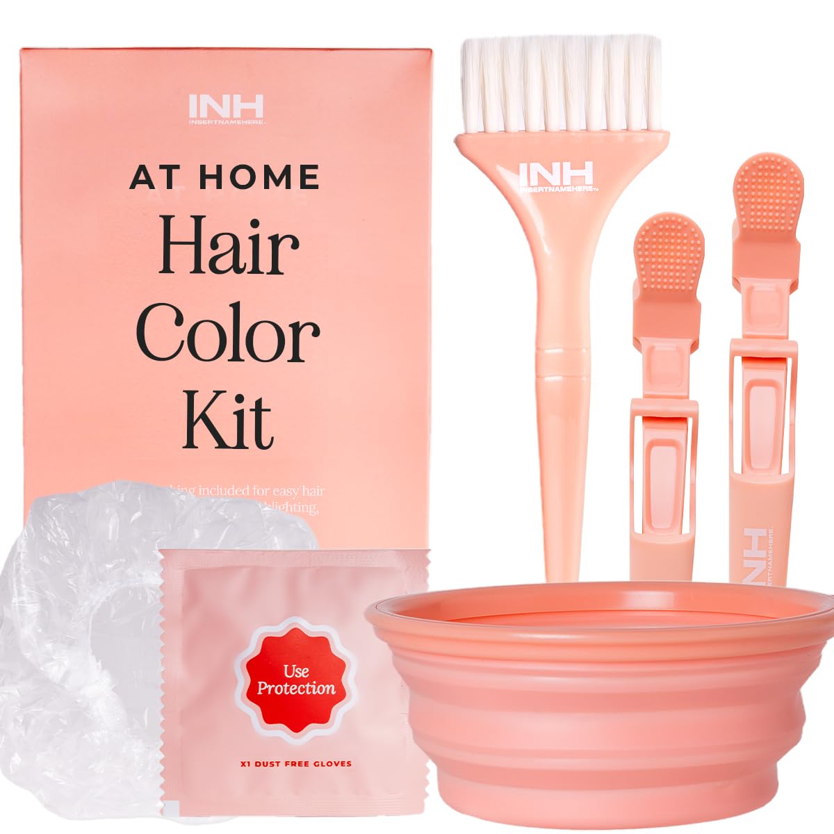 Amazon.com : INH Hair Dye Kit | Hair Dye Brush and Bowl Set with Hair ...