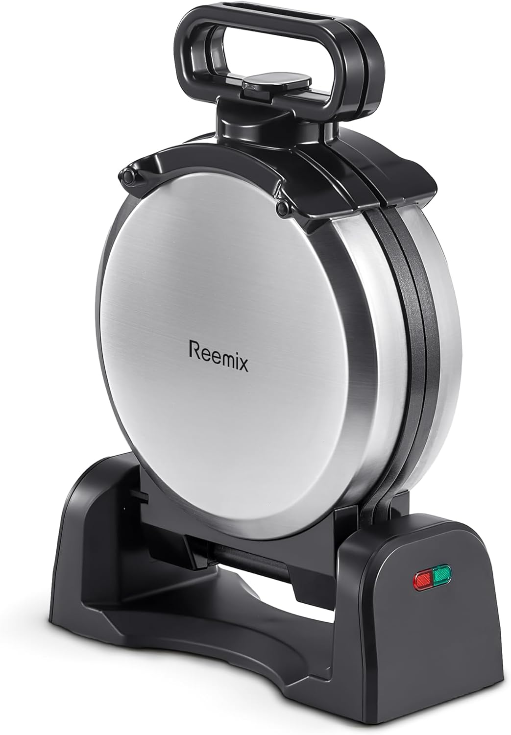 Reemix Waffle Maker, Round Classic Belgian Waffle Iron with 180 ...