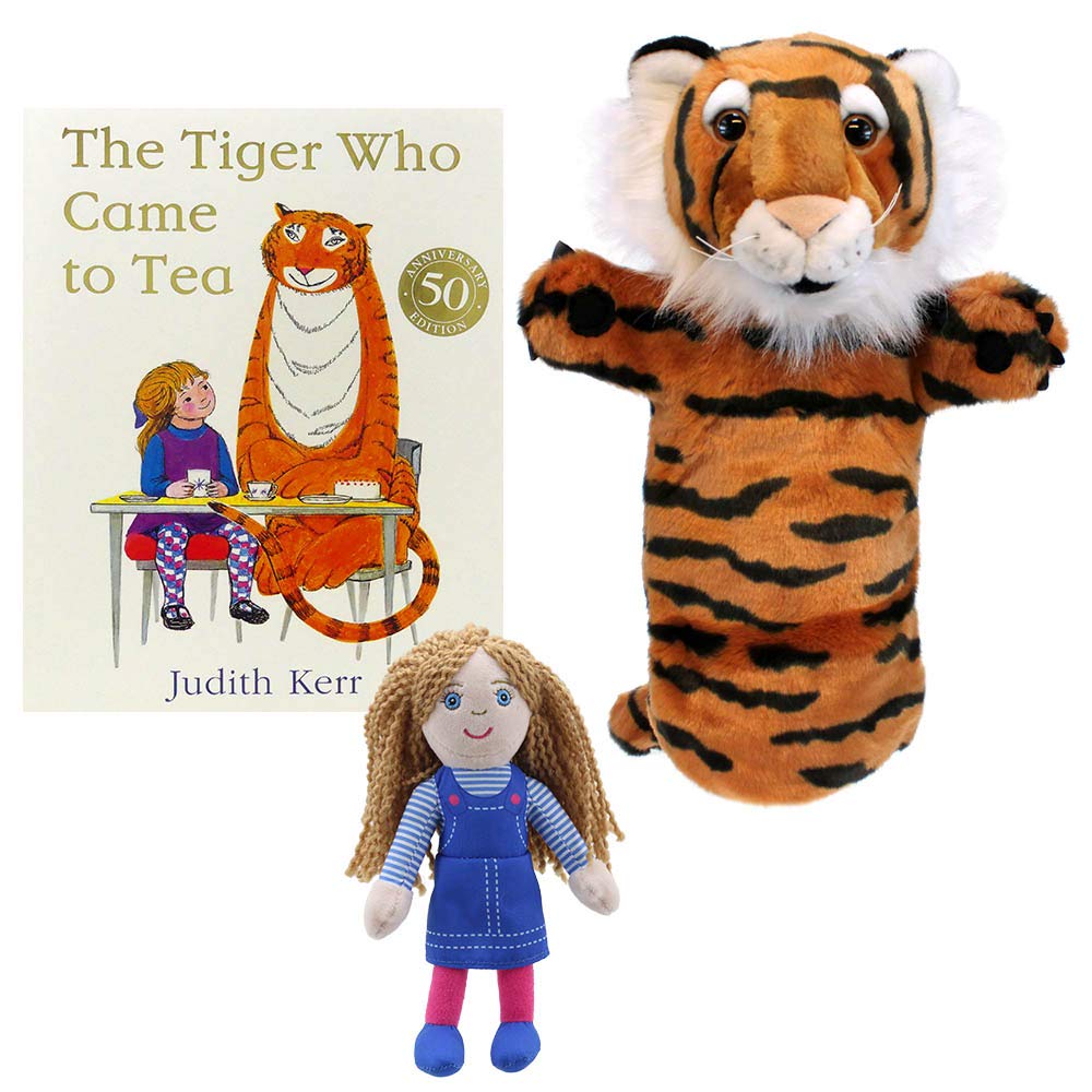 The Tiger Who Came to Tea book with puppets – BigaMart