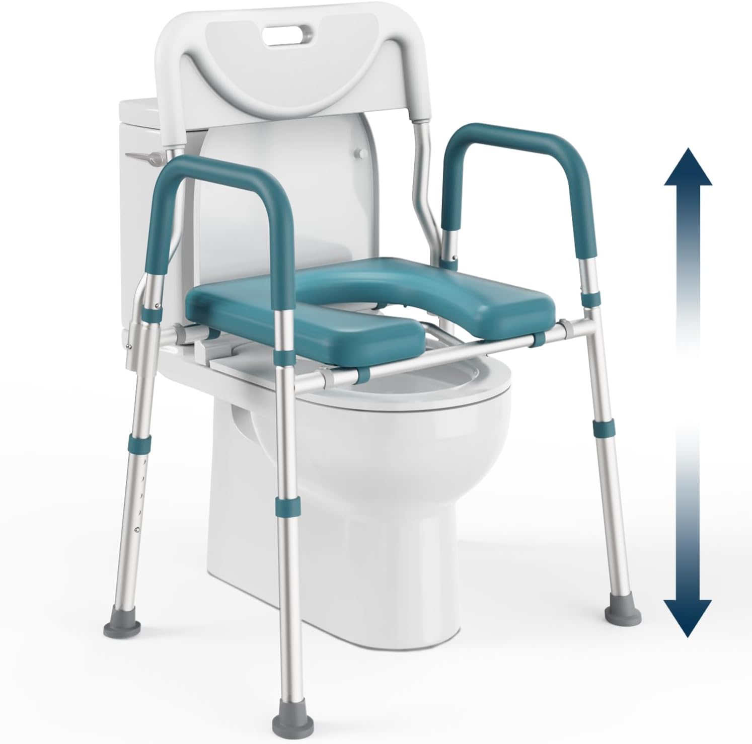 Amazon.com: PELEGON Raised Toilet Seat with Handles (400lb ...