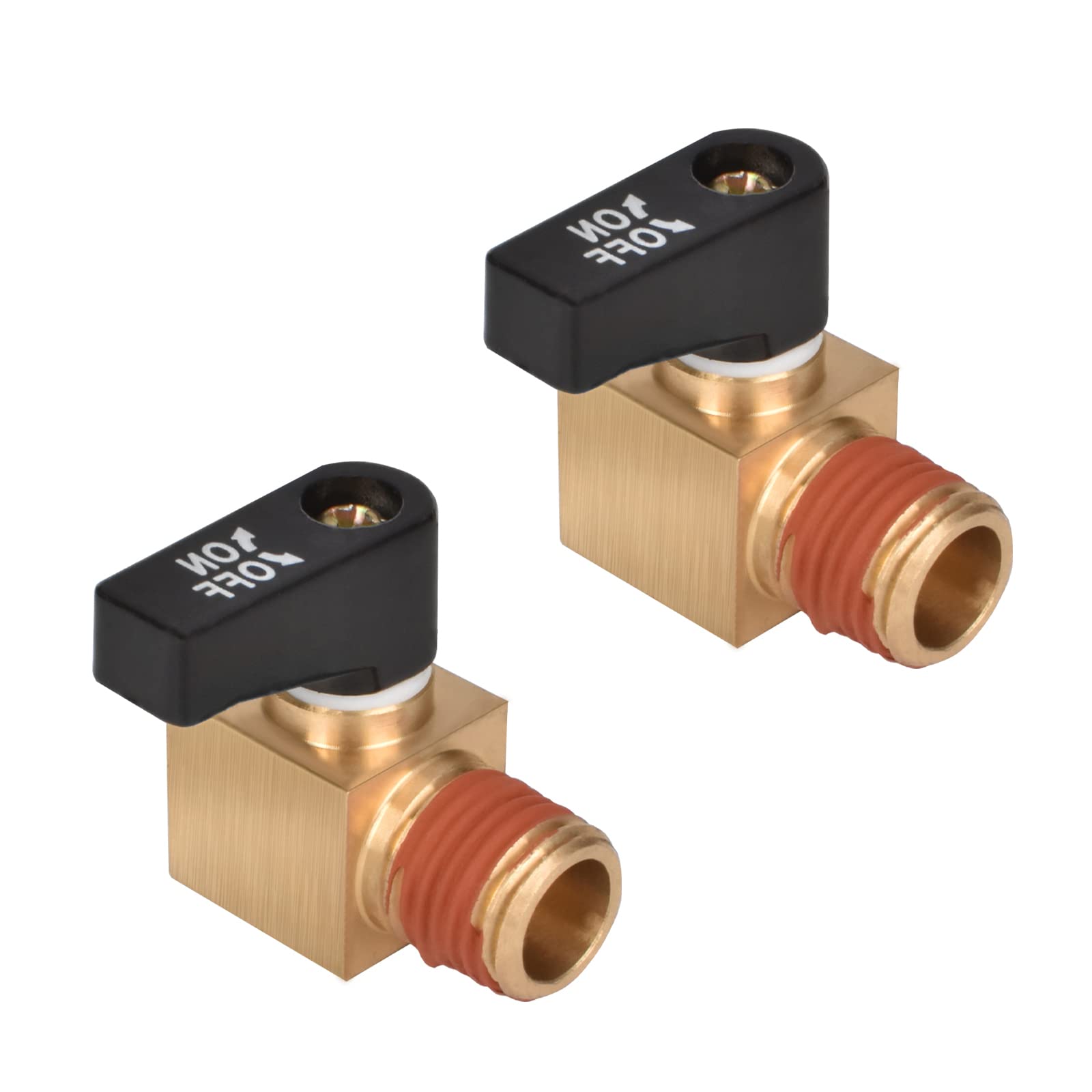 Snapklik.com : 2 Pieces Air Compressor Valve NPT Male X NPT Female Ball ...