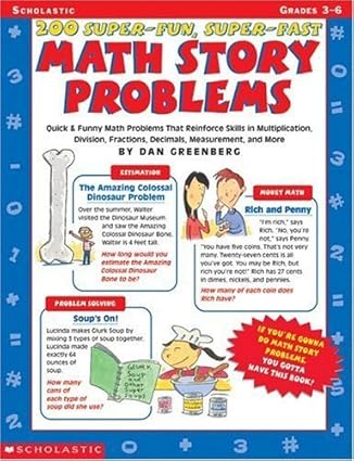 200 Super-Fun, Super-Fast Math Story Problems Math Story Problems ...