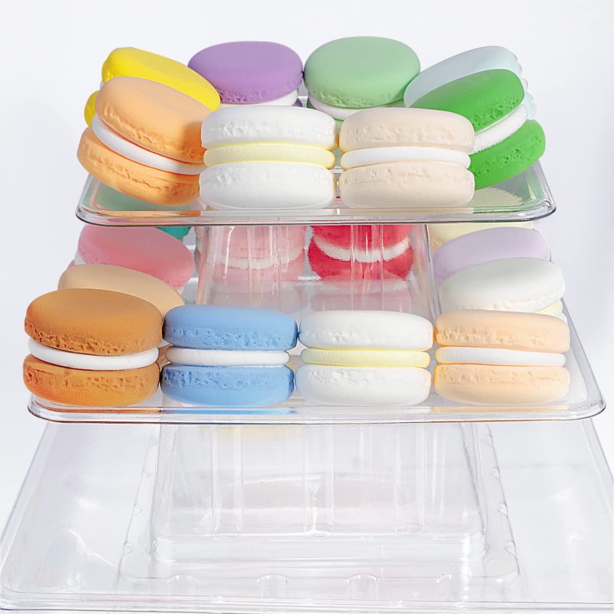 Snapklik.com : 5 -Tier Macaron Tower Stand, Square Tiered Dessert Cake ...