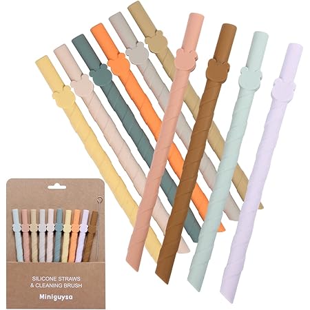 Amazon.com: Rain Straw - Easy Clean Reusable Drinking Straws That Snap ...