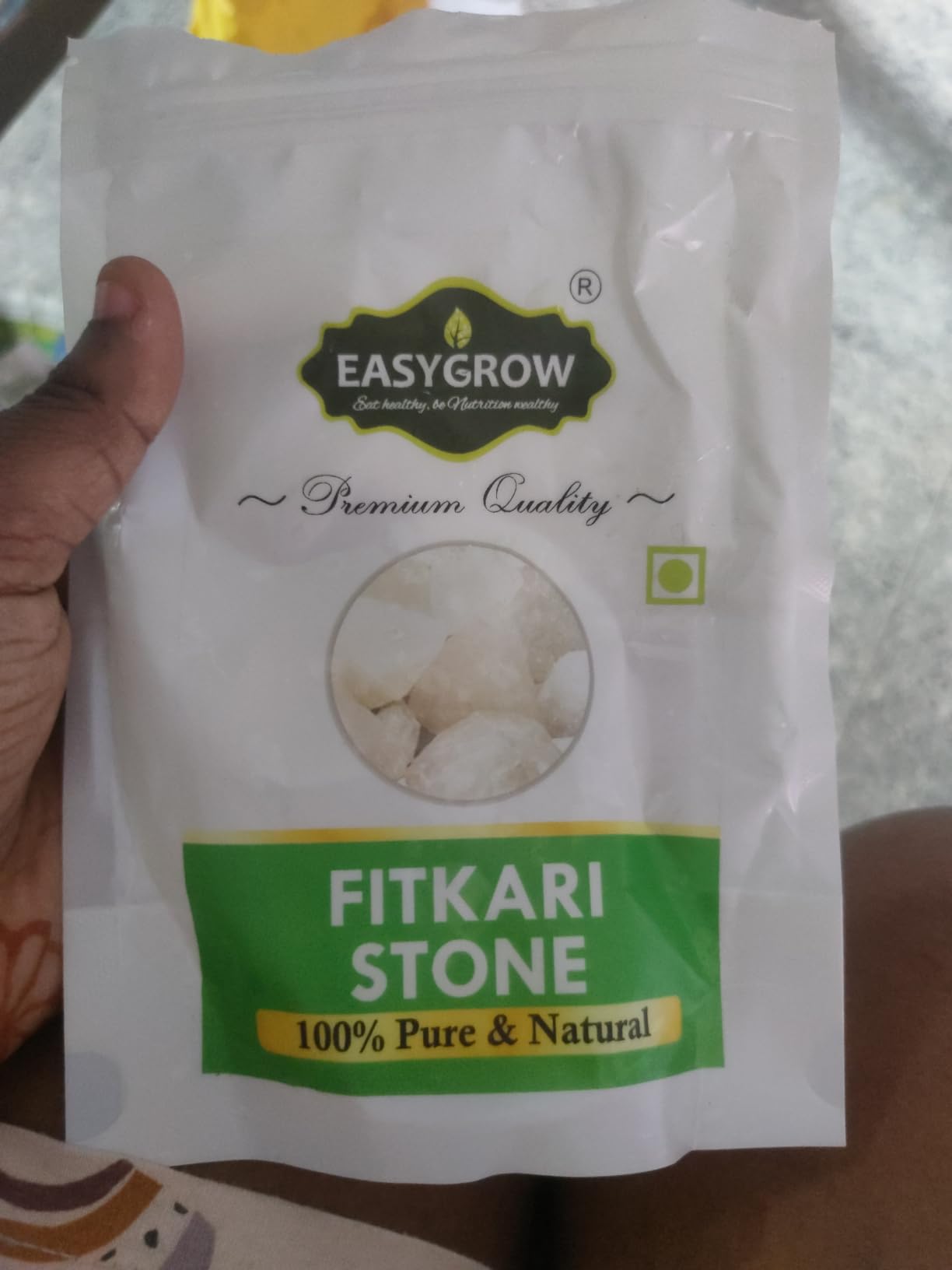Easygrow Natural Fitkari Stone For Skin - 800 gm, Shaving Alum Stone ...