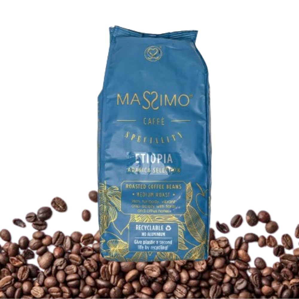 Amazon.com : Massimo Caffe Etiophia Italian Flavored Medium & Dark ...