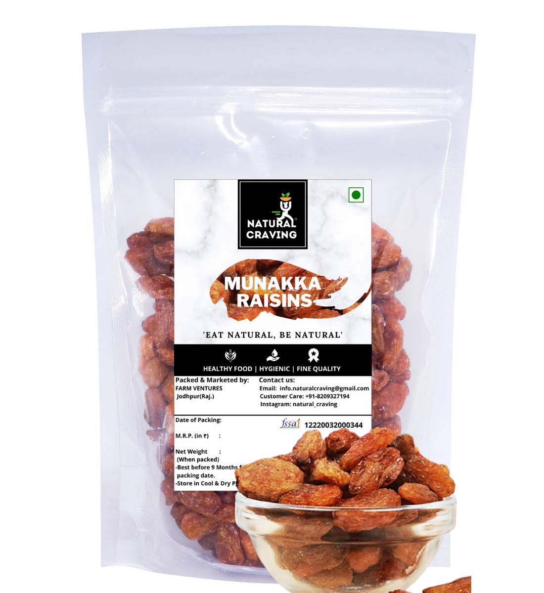 Natural Craving™ : Large Munakka Export Quality 500g | Munakka Dakh ...