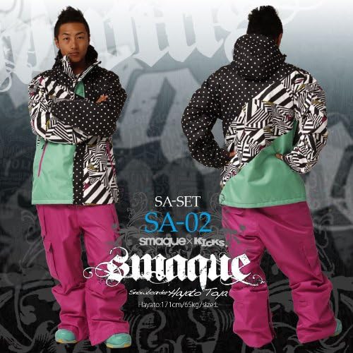 Amazon | 【SMAQUE/スマック】メンズ スノーボードウェア上下セット（SA-SET）【[02]SA-02（L-12*730 ...