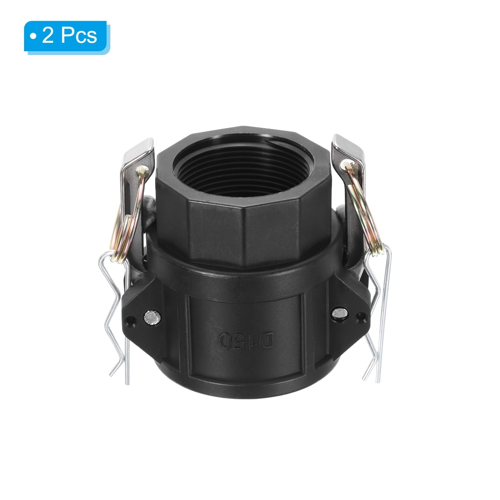 PATIKIL Poly Cam Lock Fittings, 2 Pcs 1.5″ Part D Female Adapter x ...